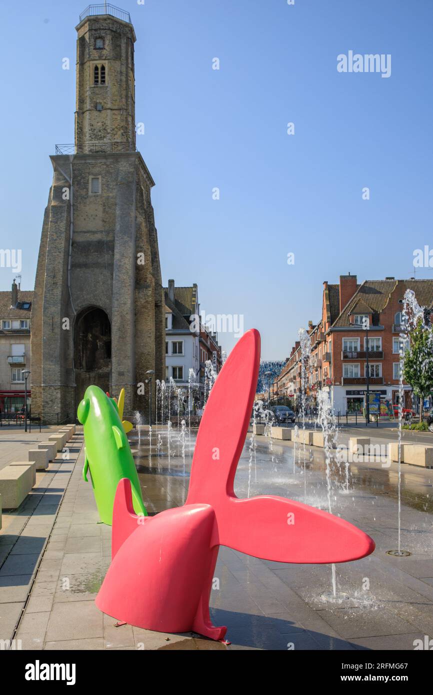 France, Hauts-de-France region, Pas-de-Calais, Calais, Place d'Armes ...