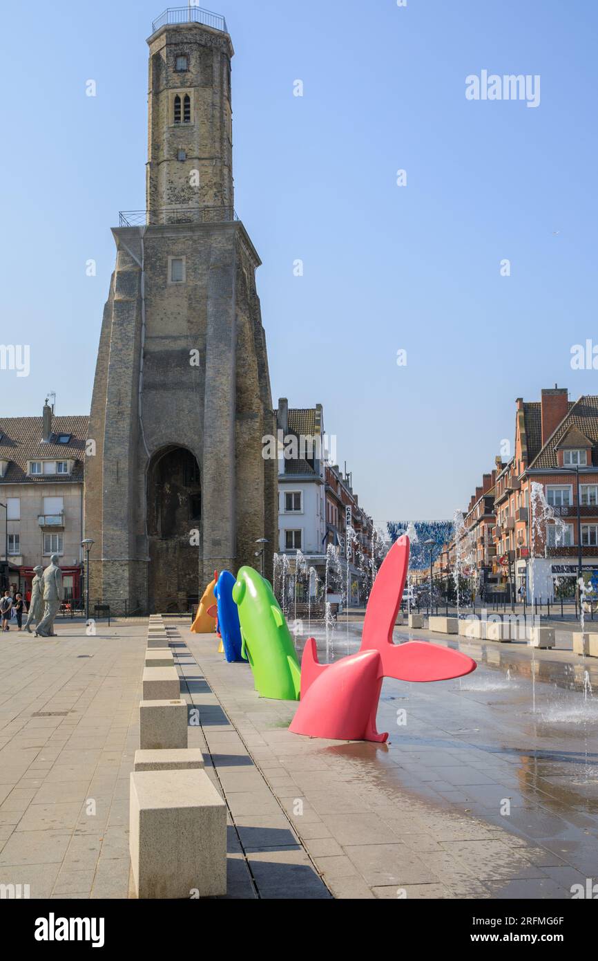 France, Hauts-de-France region, Pas-de-Calais, Calais, Place d'Armes ...