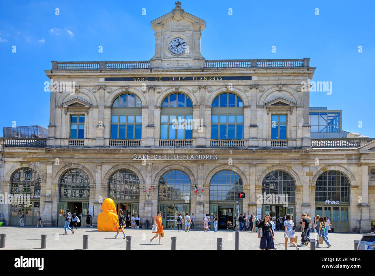 France, Hauts-de-France region, Nord department, Lille, gare de Lille Flandres (railway station ...