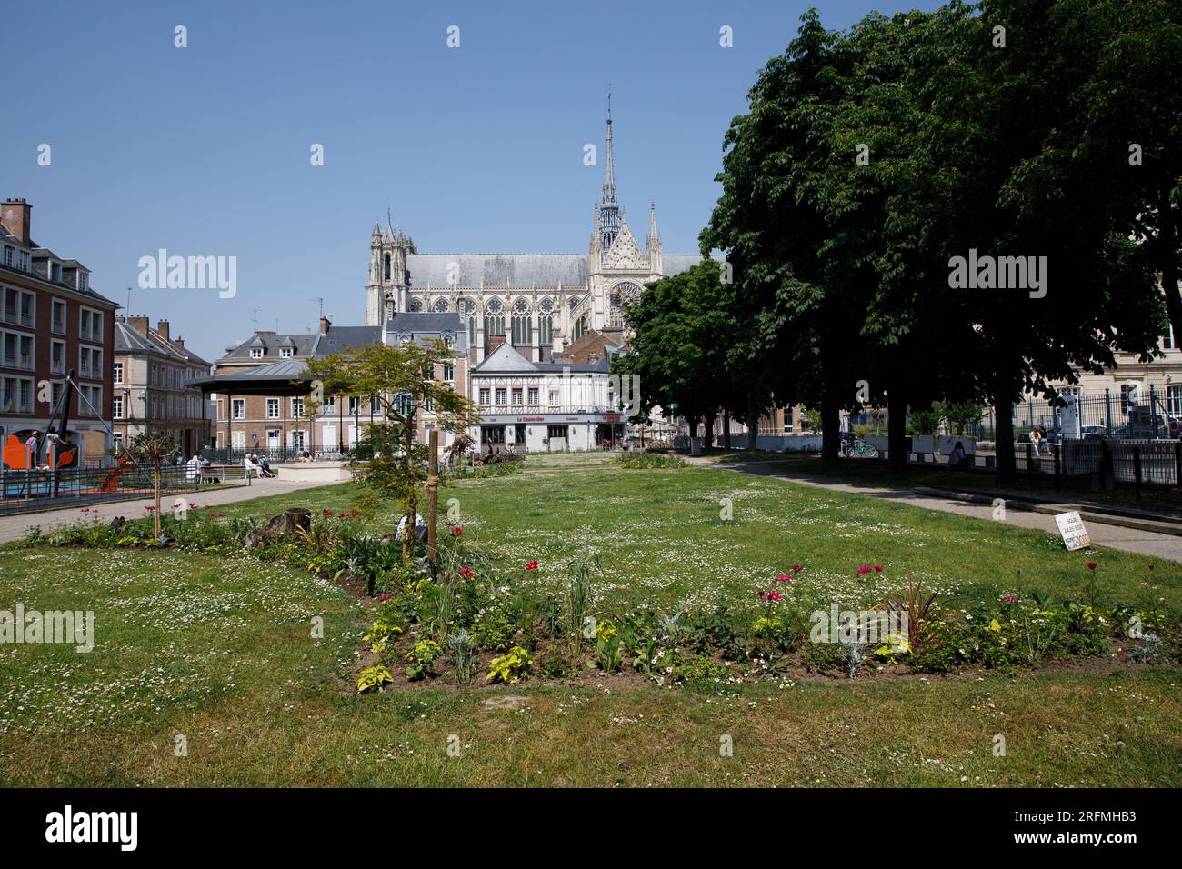 France, Hauts-de-France region, Somme department, Amiens, square Jules ...