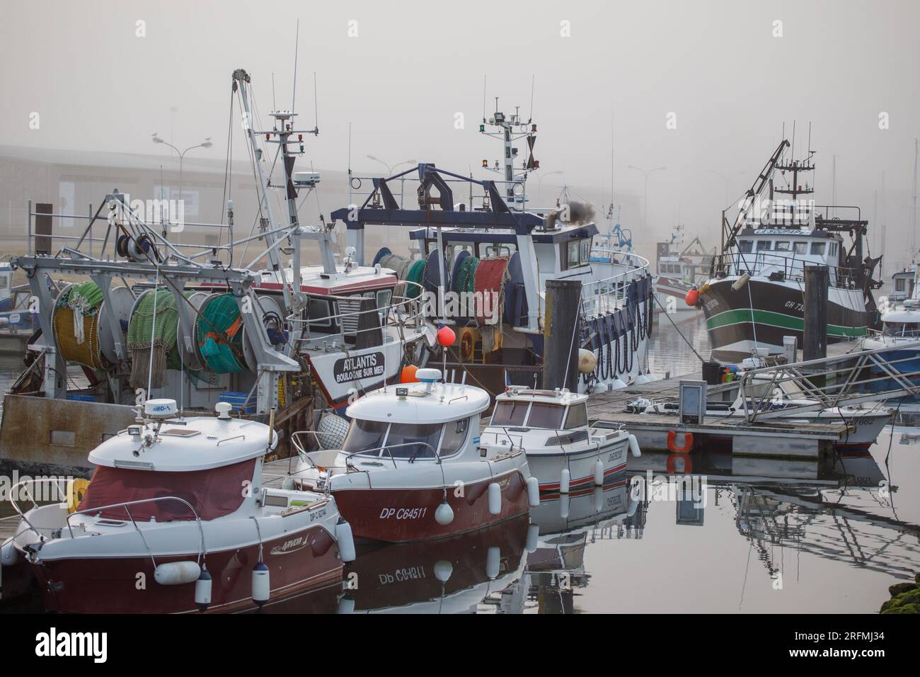 France, Normandy region, Seine-Maritime department, Le Tréport, harbour ...