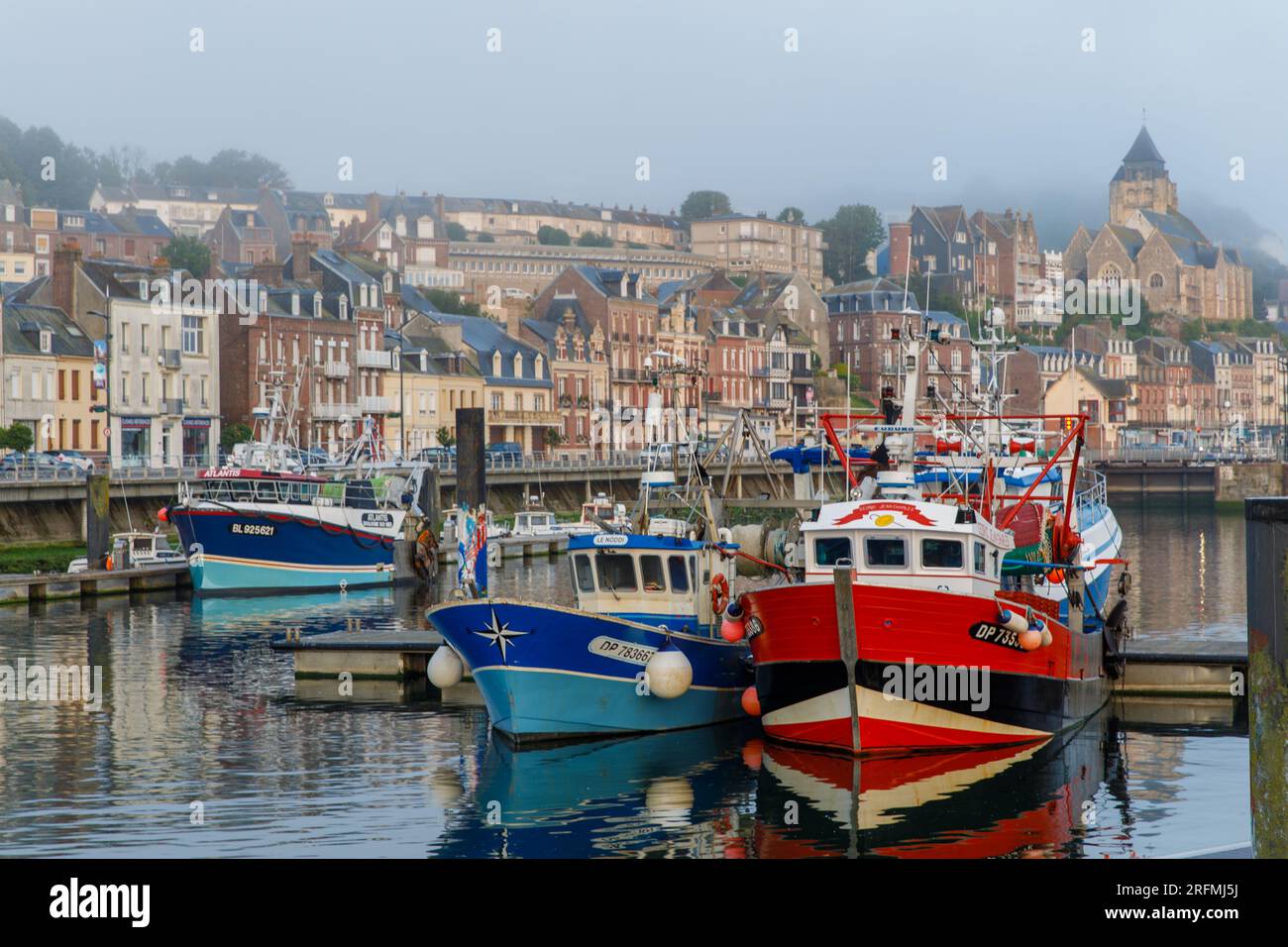 France, Normandy region, Seine-Maritime department, Le Tréport, harbour ...