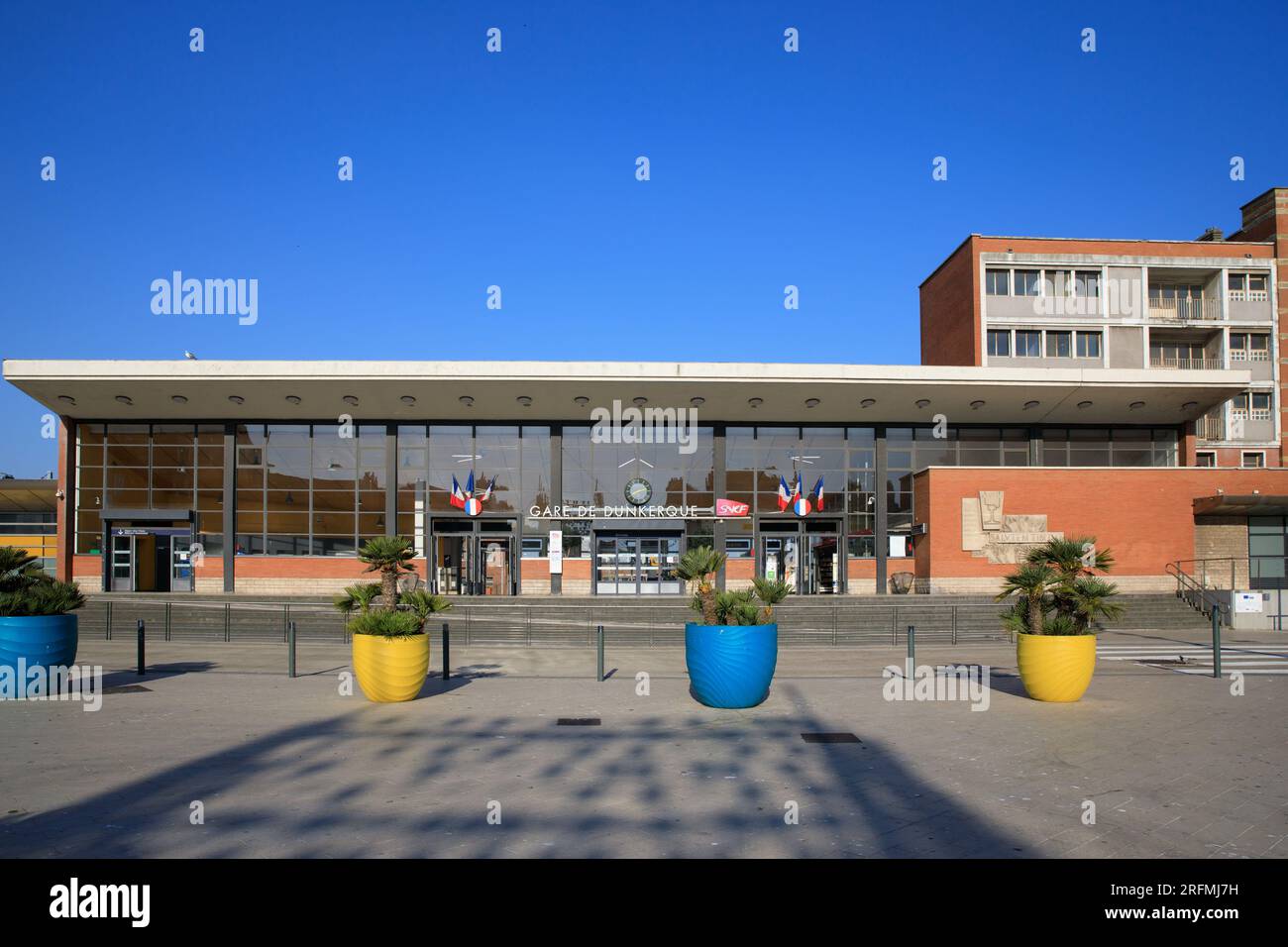 France, Hauts-de-France region, Nord department, Dunkirk, SNCF railway ...