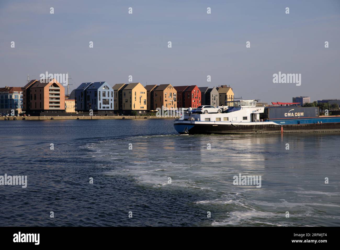 France, Hauts-de-France region, Nord department, Dunkirk, port area ...