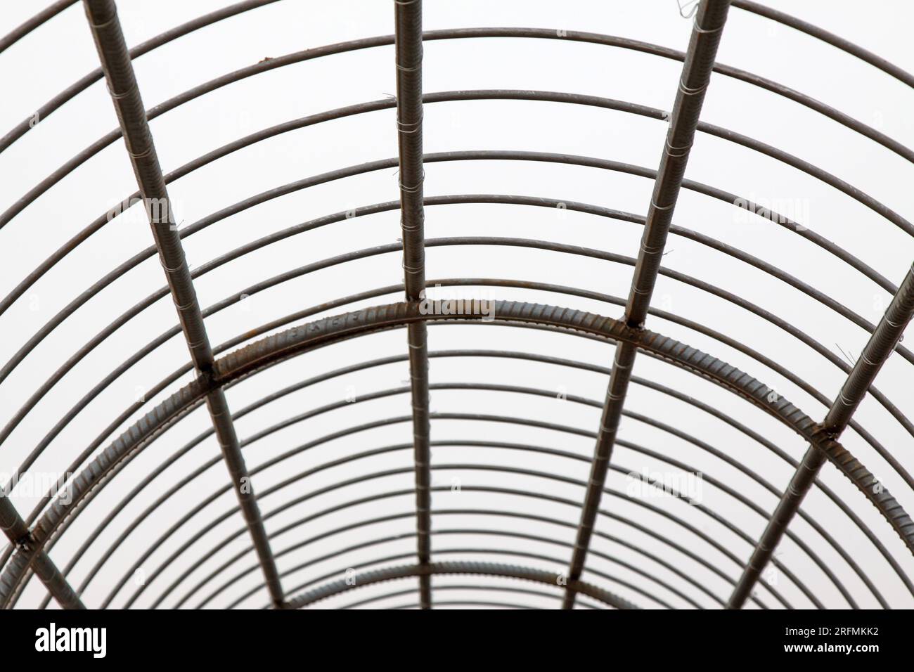 bundle of reinforced components in a construction site Stock Photo - Alamy