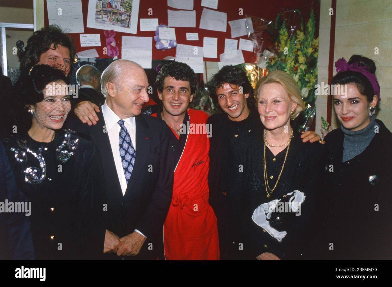 Michel Boujenah in his dressing room after performing his spctacle at ...