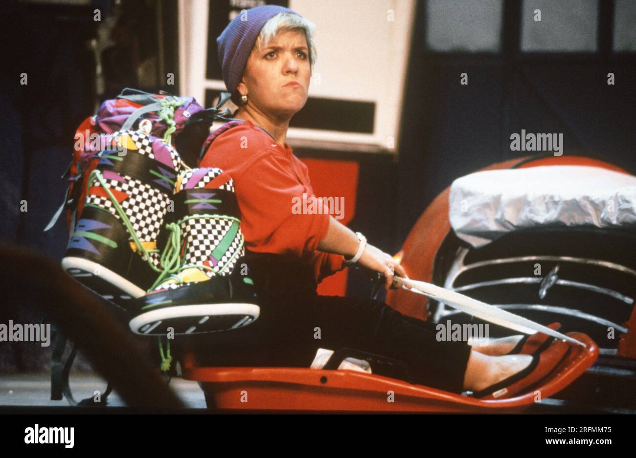 Mimi Mathy on stage at the Théâtre de la Michodière in Paris during the ...
