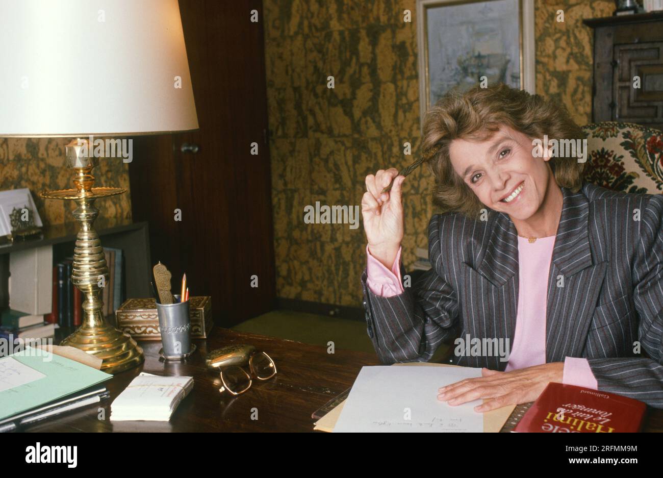 Gisèle Halimi, lawyer and feminist activist, at her home in Paris ...