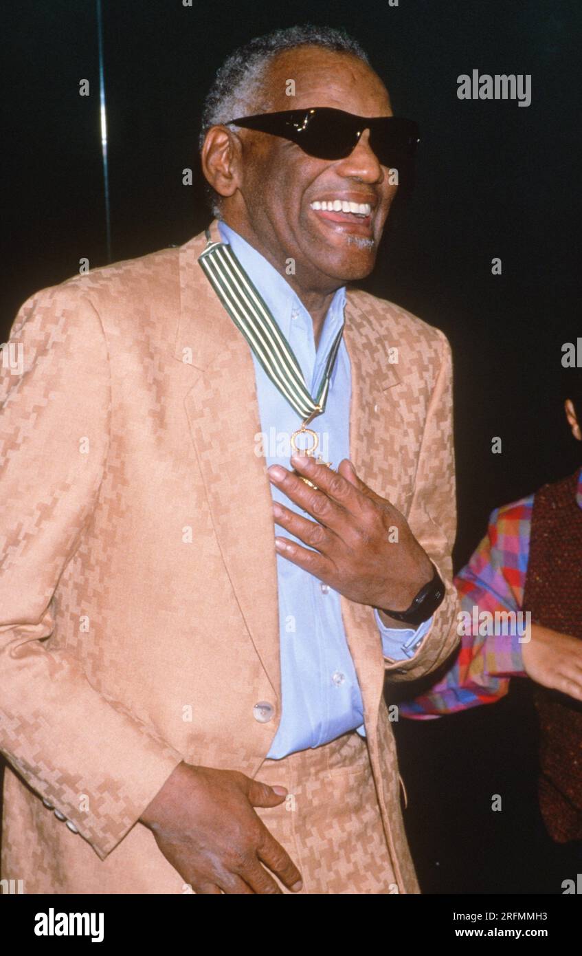 The American singer Ray Charles was made 'Chevalier de l'Ordre des Arts ...