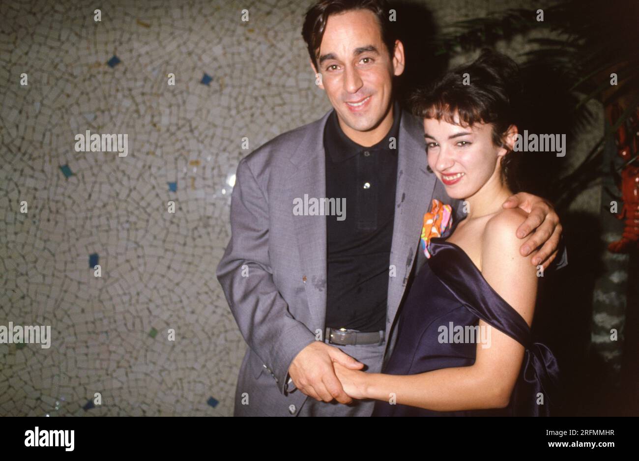 French TV presenter Thierry Ardisson celebrating his birthday with his ...