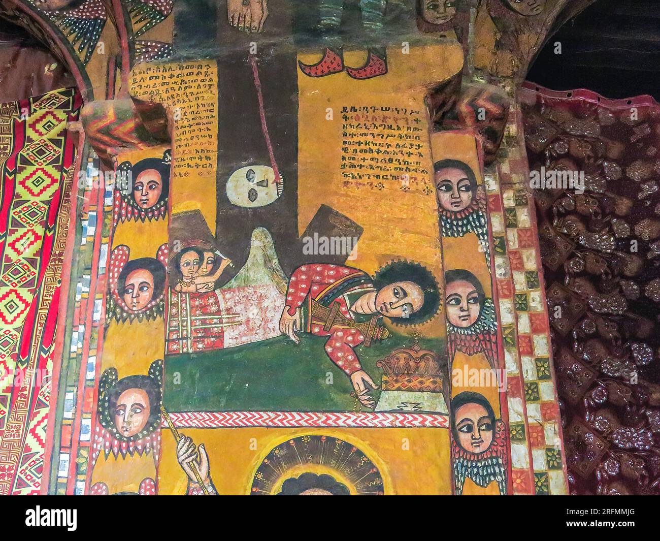 Inside Debre Birhan Stock Photo - Alamy