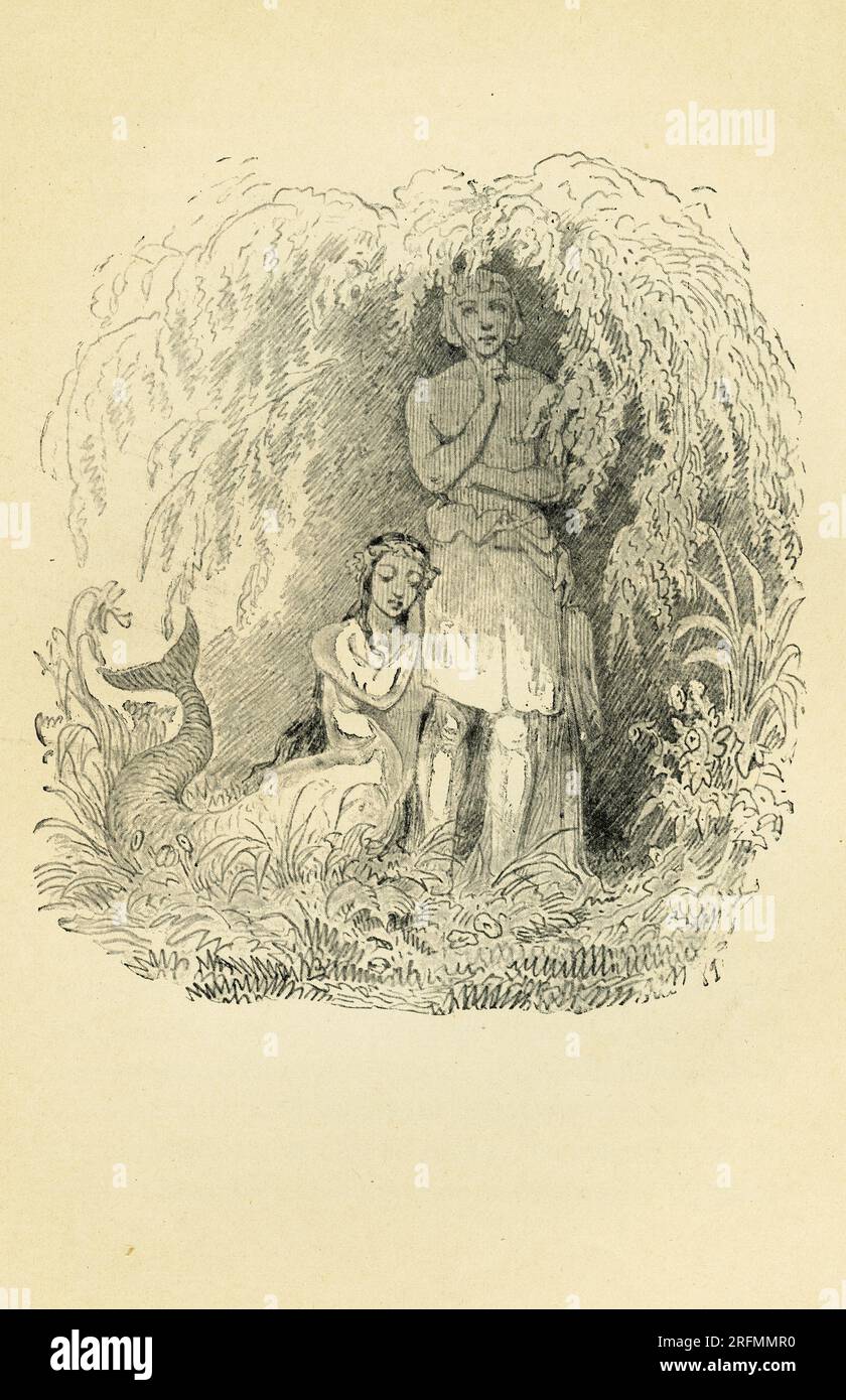 "The Little Mermaid" Illustration from Hans Christian Andersen's ...