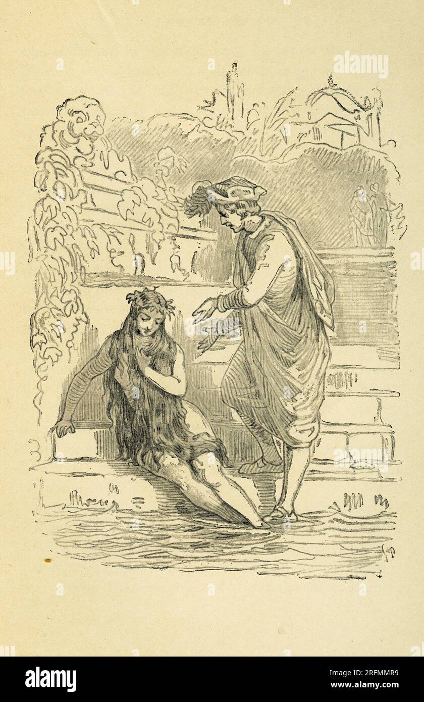 "The Little Mermaid" Illustration from Hans Christian Andersen's ...