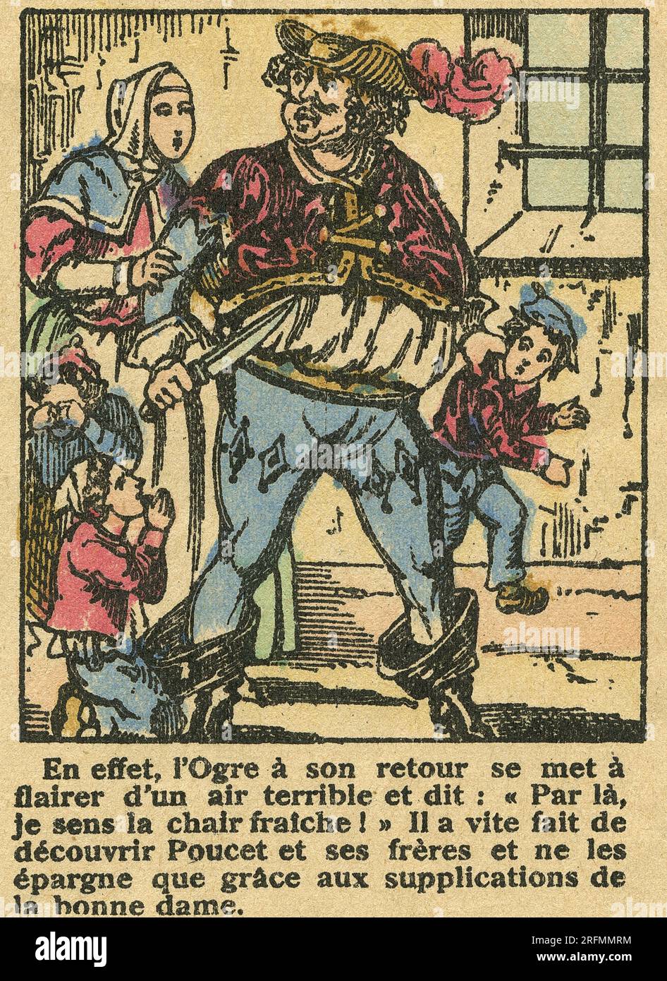 'Hop-o'-My-Thumb': The Ogre returns from his walk and smells the fresh ...