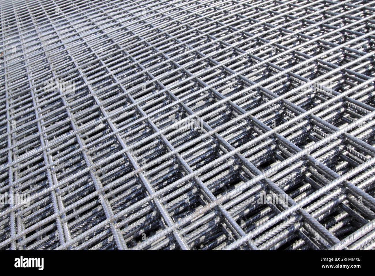 bundle of reinforced components in a construction site Stock Photo - Alamy