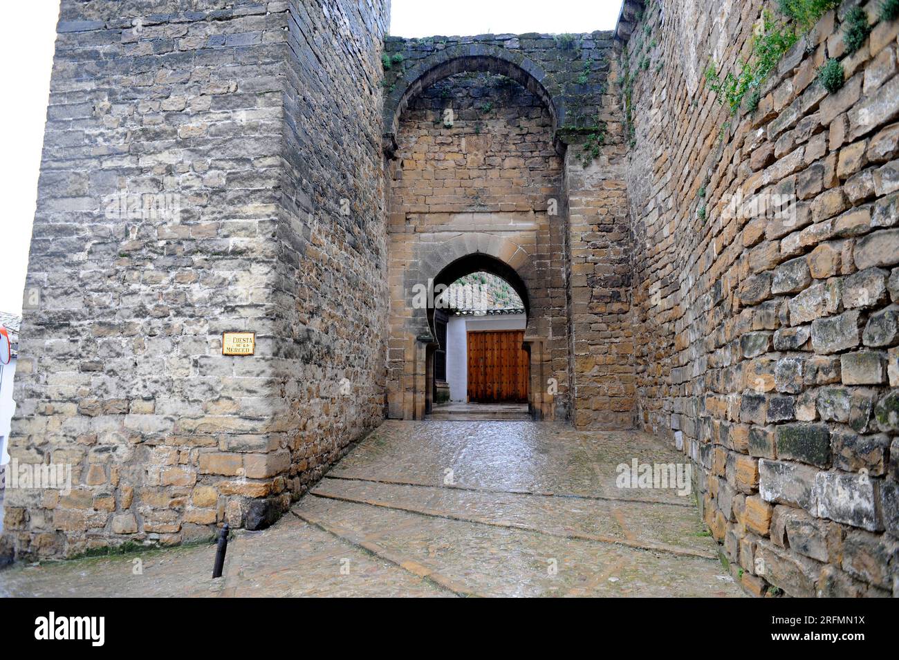 Ubeda, Puerta del Losal (arco mudejar del siglo XIV). Jaen province ...