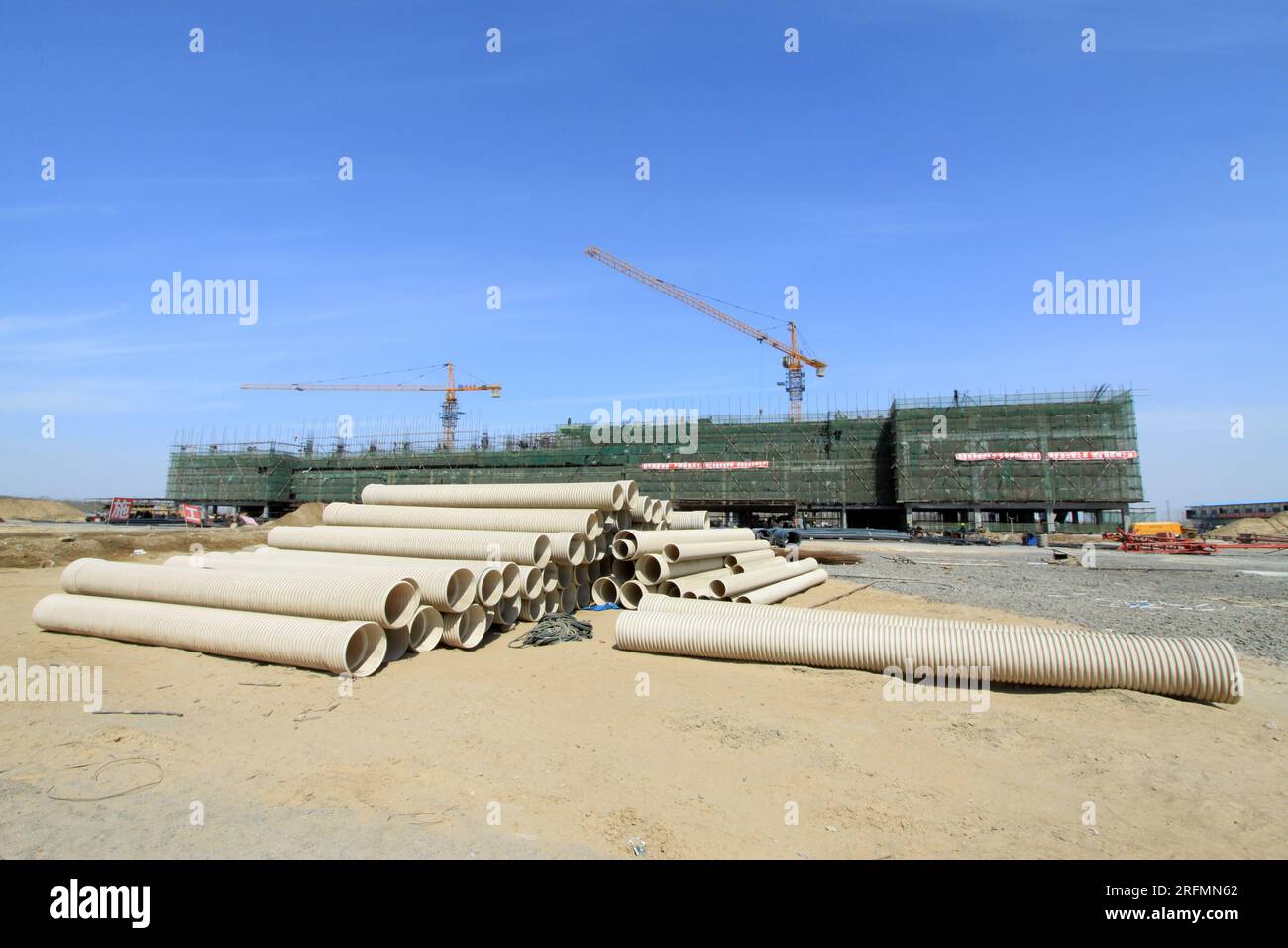 all kinds of building materials at the site Stock Photo - Alamy
