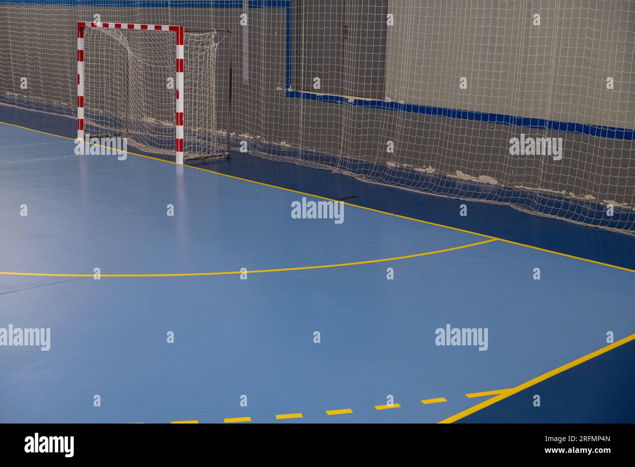 Gate for futsal or handball in gym, gate of a football or handball ...