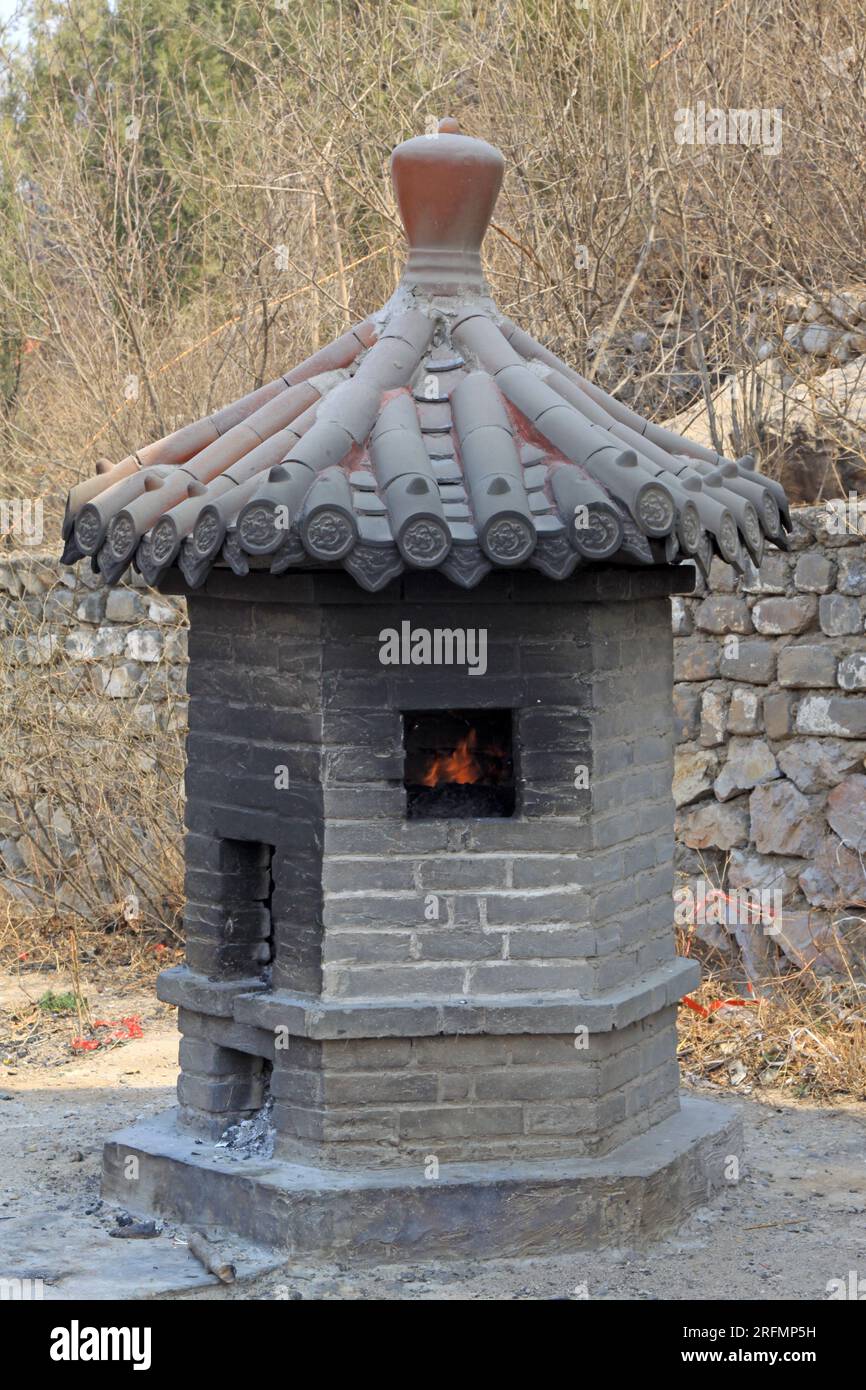 Used as a sacrifice of the furnace in a temple, north china Stock Photo ...