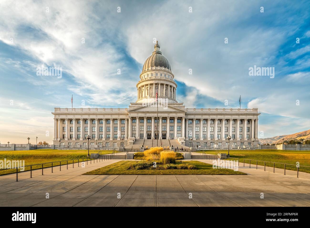 Salt lake city flag hi-res stock photography and images - Alamy