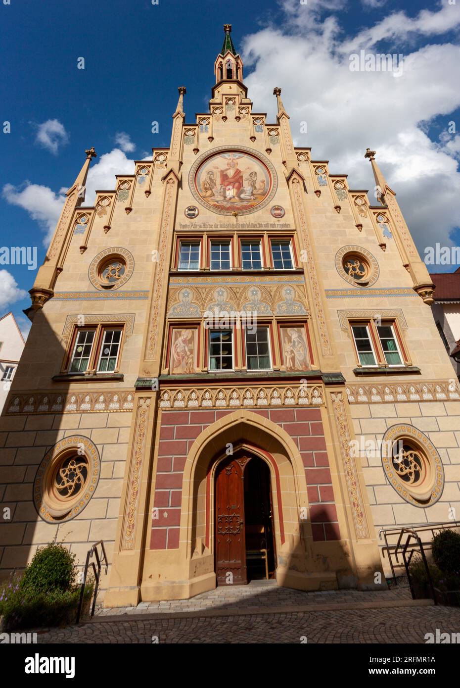 Neo-Gothic Hospital of the Holy Spirit. Bad-Waldsee, Germany Stock ...