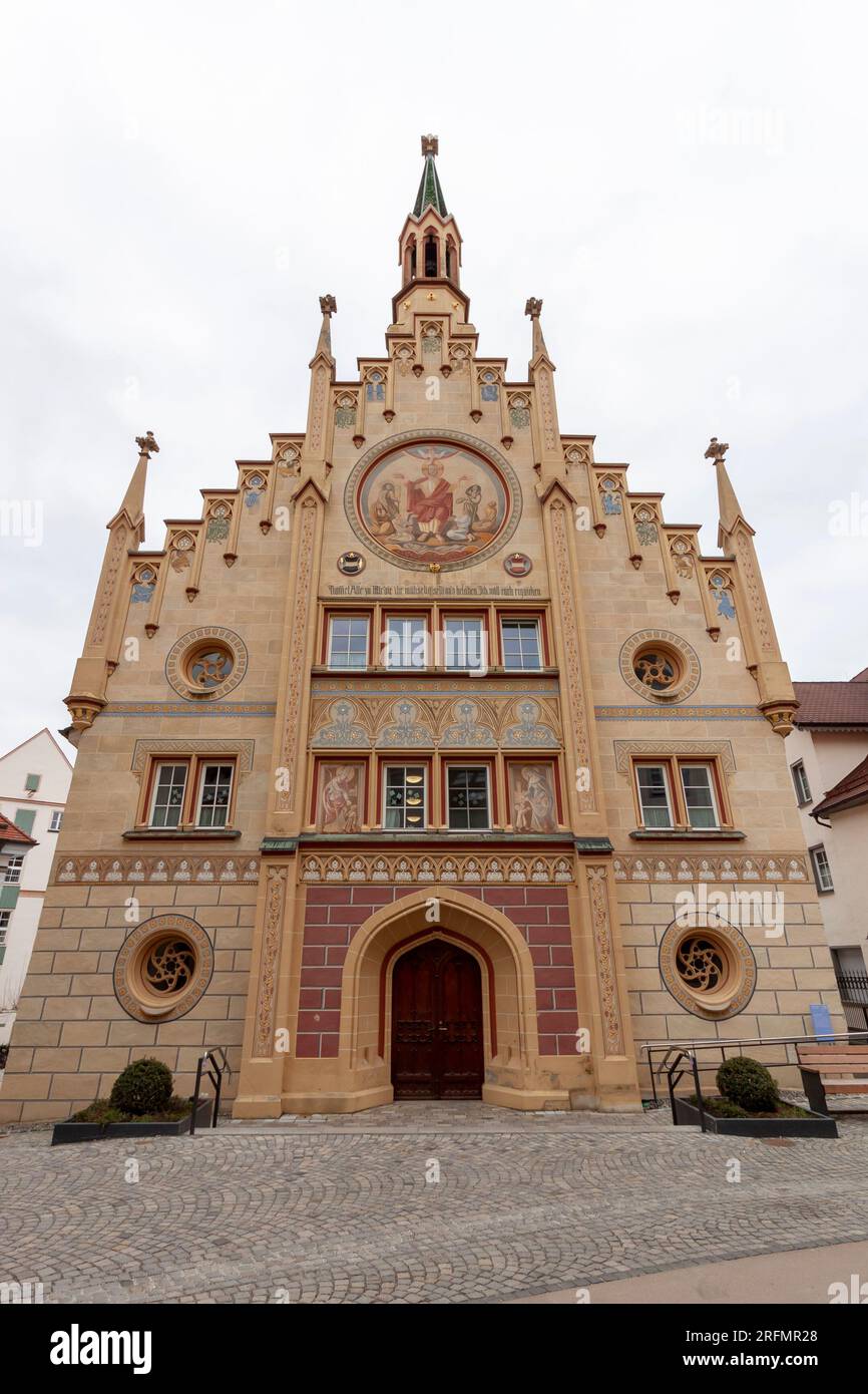 Neo-Gothic Hospital of the Holy Spirit. Bad-Waldsee, Germany Stock ...