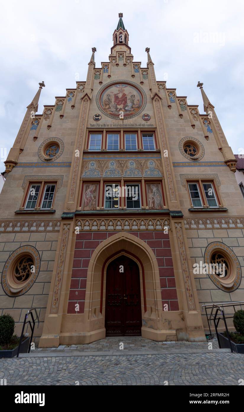 Neo-Gothic Hospital of the Holy Spirit. Bad-Waldsee, Germany Stock ...
