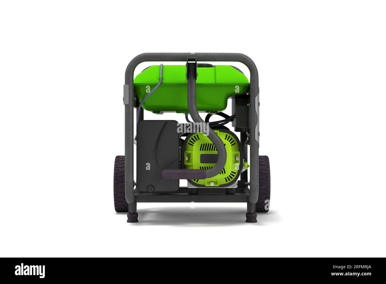 Modern compact electrical generator left view 3d render on white Stock ...