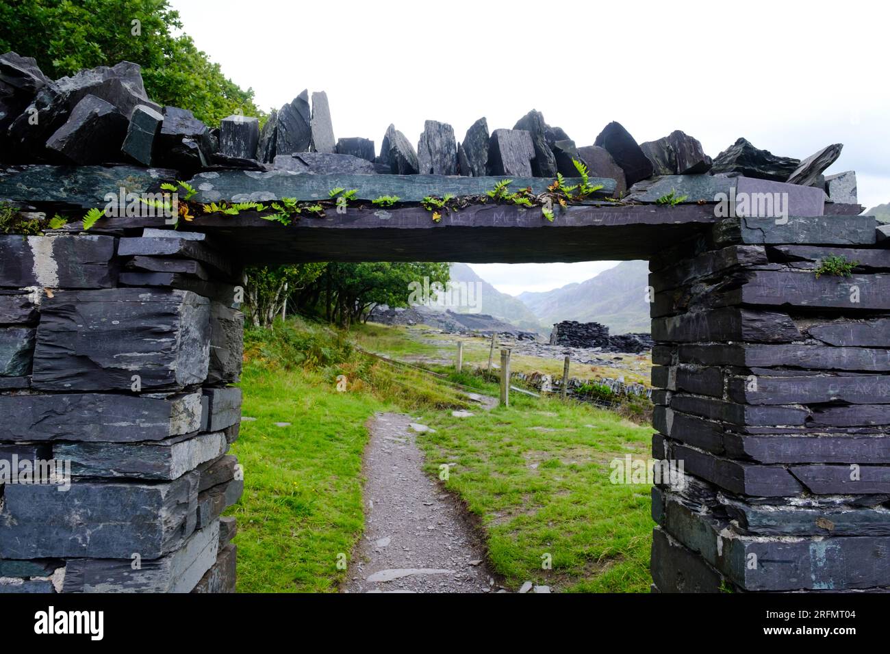 Dinorwic Slate Quarry in Llanberis, Gwynedd, North Wales, Great Britain ...