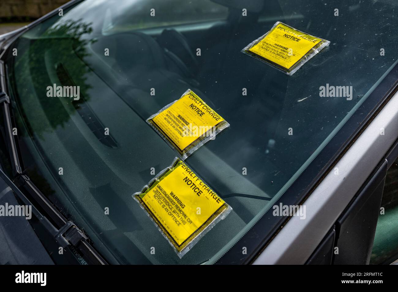Multiple Parking Tickets or Penalty Charge Notices on the windscreen of ...