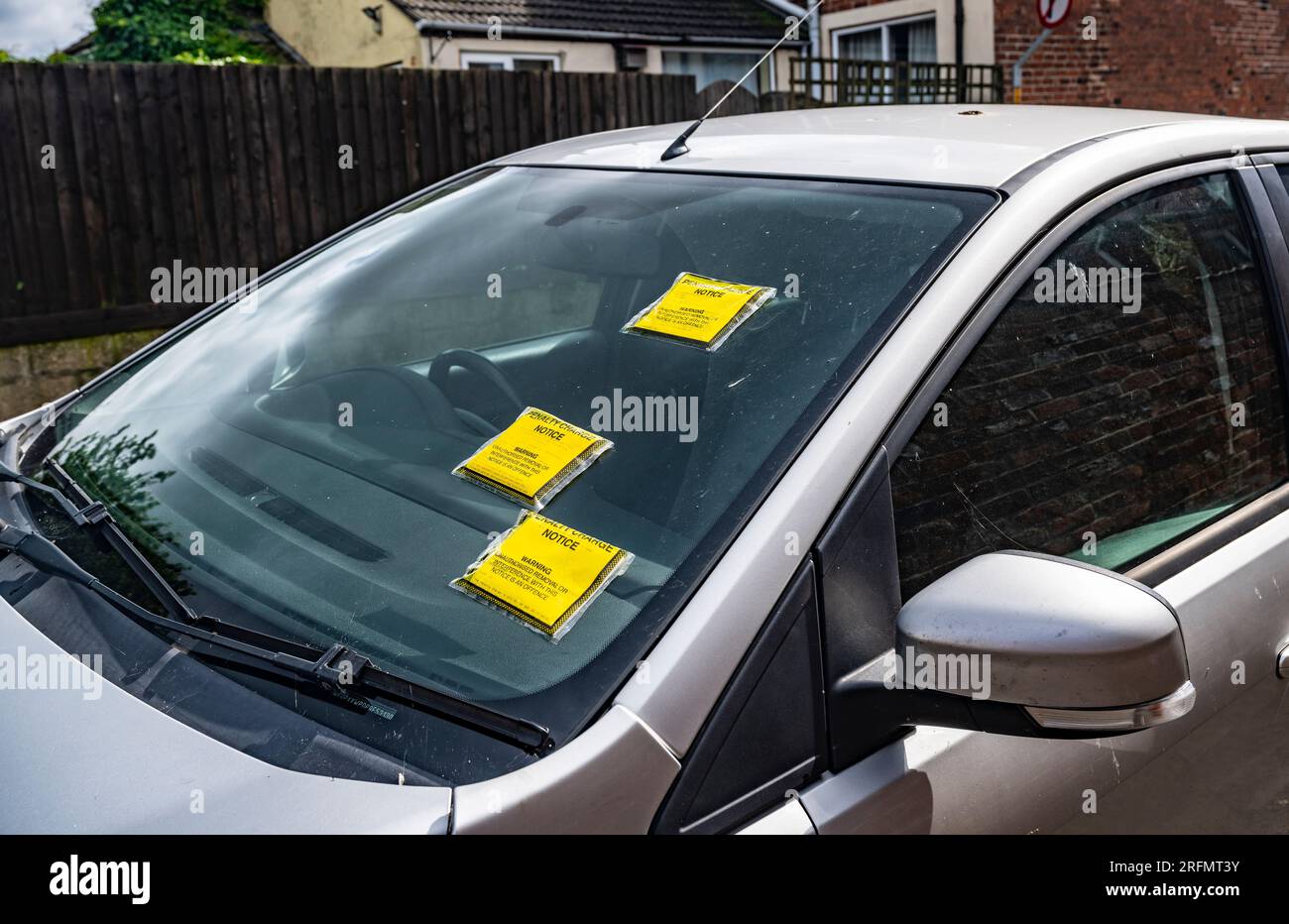 Parking tickets on car windshields hi-res stock photography and images ...