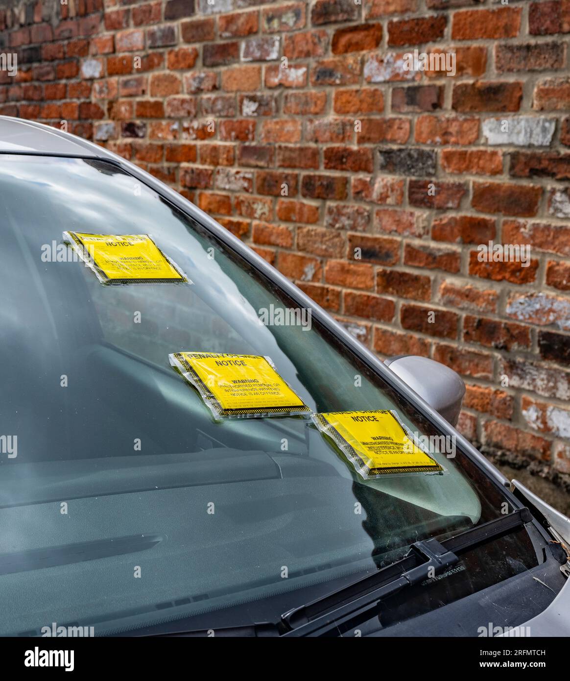 Multiple Parking Tickets or Penalty Charge Notices on the windscreen of ...