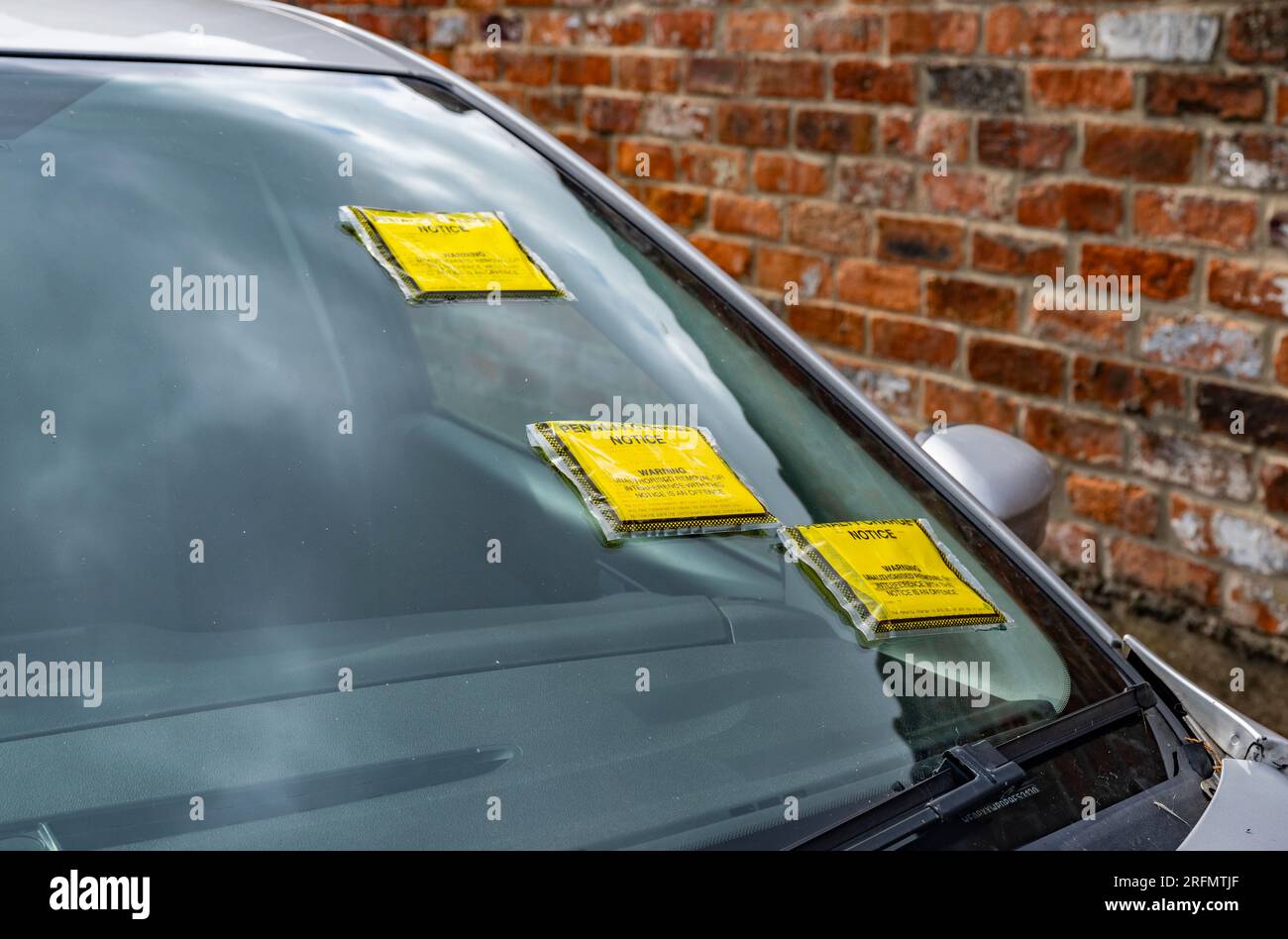 Multiple Parking Tickets or Penalty Charge Notices on the windscreen of ...