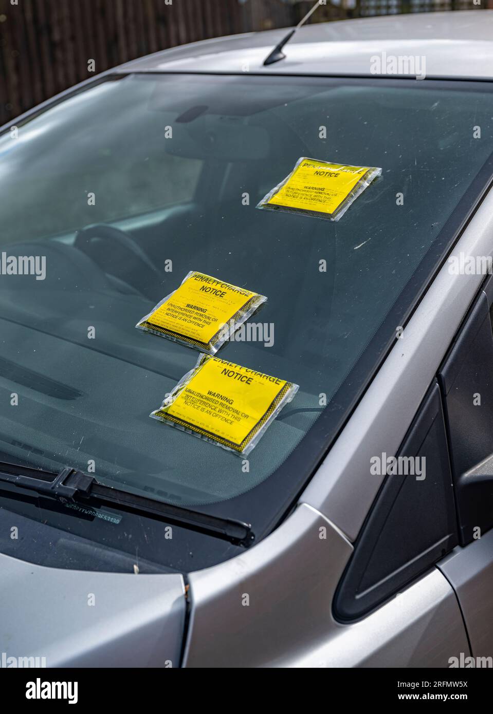Multiple Parking Tickets or Penalty Charge Notices on the windscreen of ...