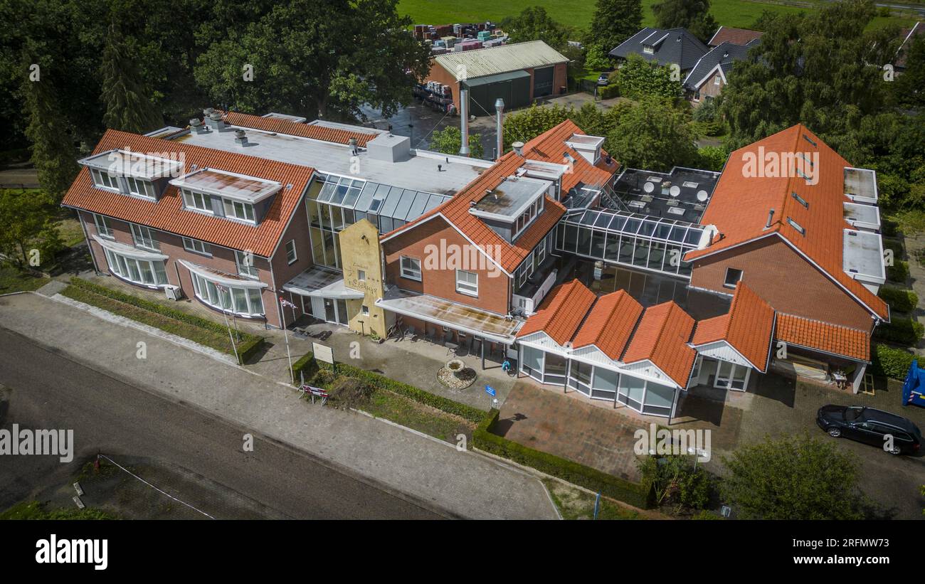 ALBERGEN - Drone photo of the future AZC in Albergen. The municipality ...