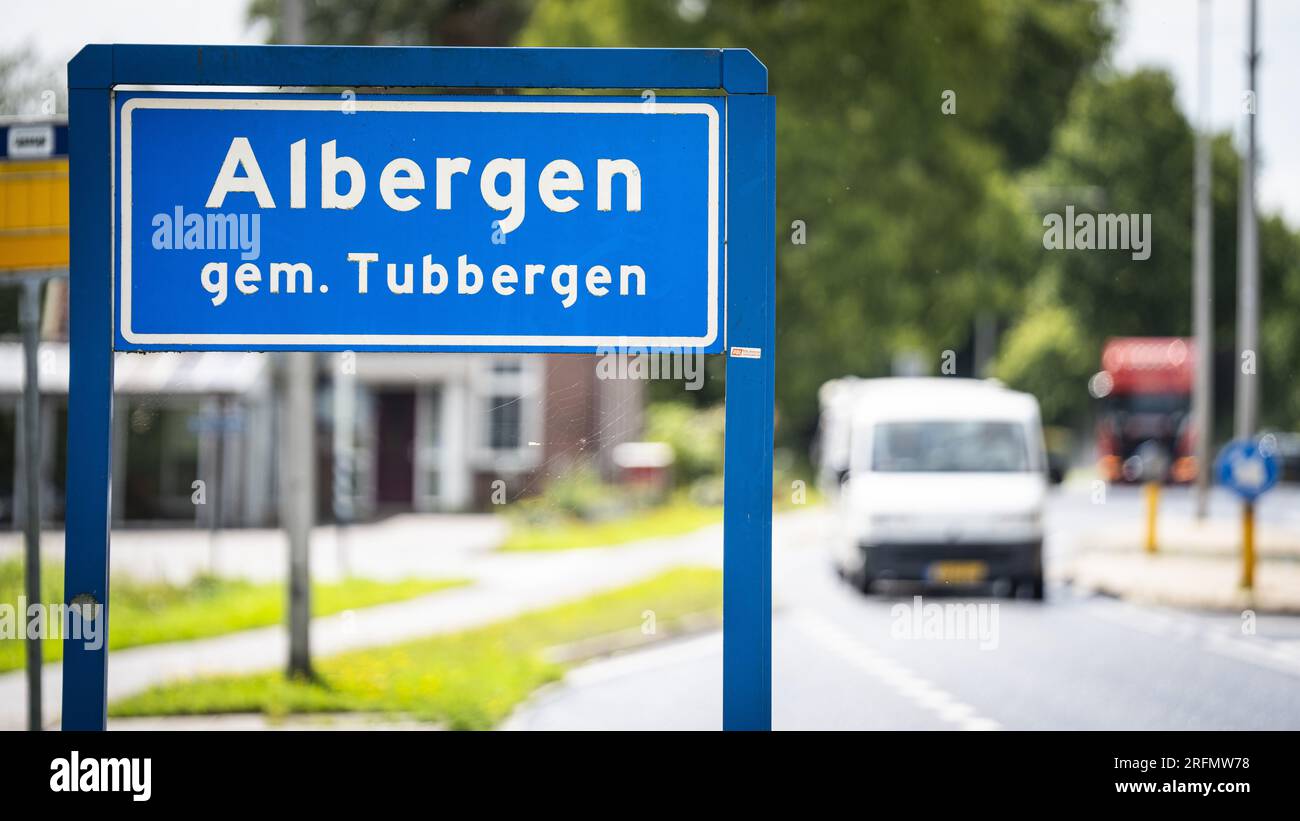 ALBERGEN - Picture of place name sign Albergen. The municipality of ...