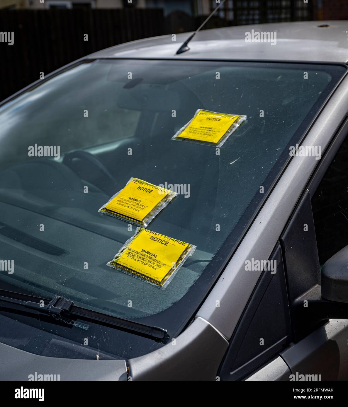 Multiple Parking Tickets or Penalty Charge Notices on the windscreen of ...