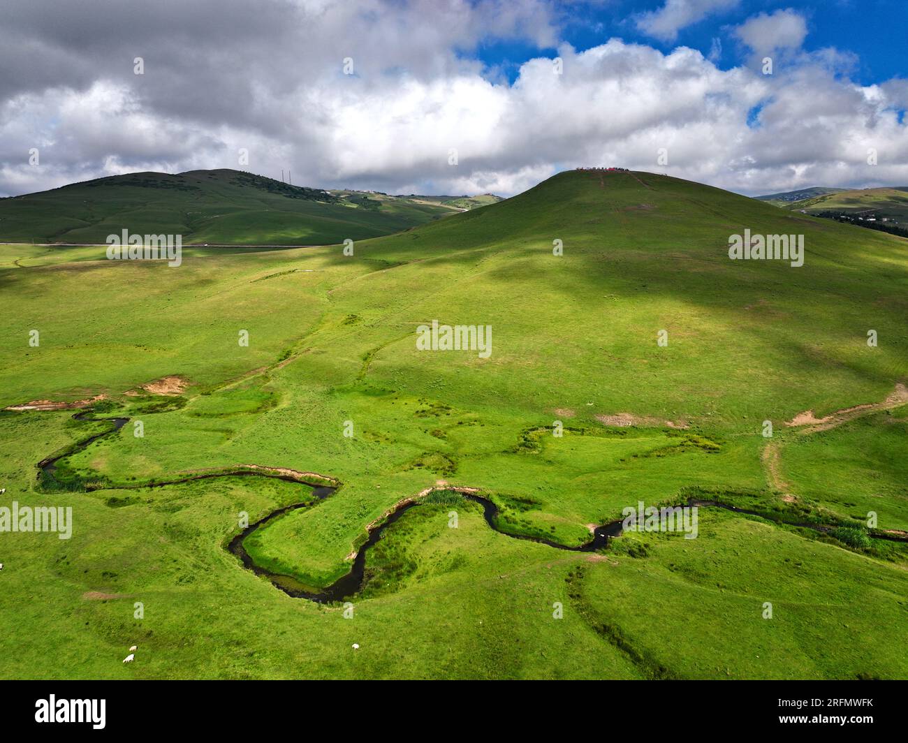aerial view meander plateau nature Stock Photo - Alamy