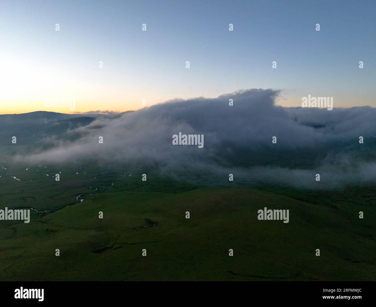 aerial view meander plateau nature Stock Photo - Alamy