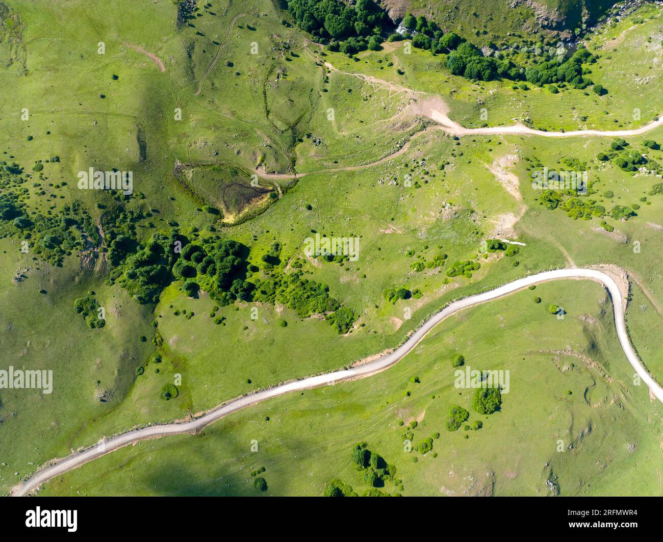 aerial view meander plateau nature Stock Photo - Alamy