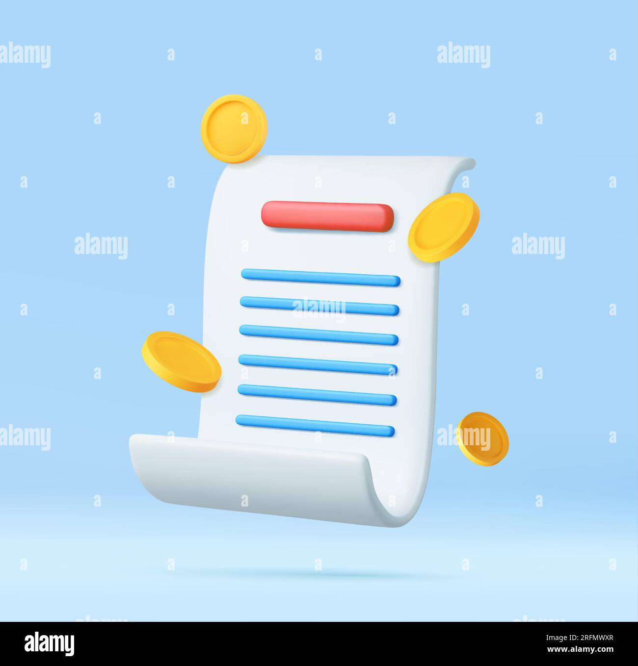 3D bill payment Stock Vector Image & Art - Alamy