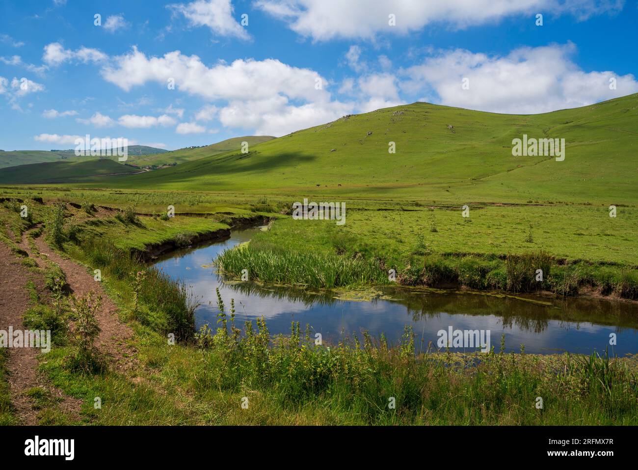 beautiful nature background, meander river plateau Stock Photo - Alamy