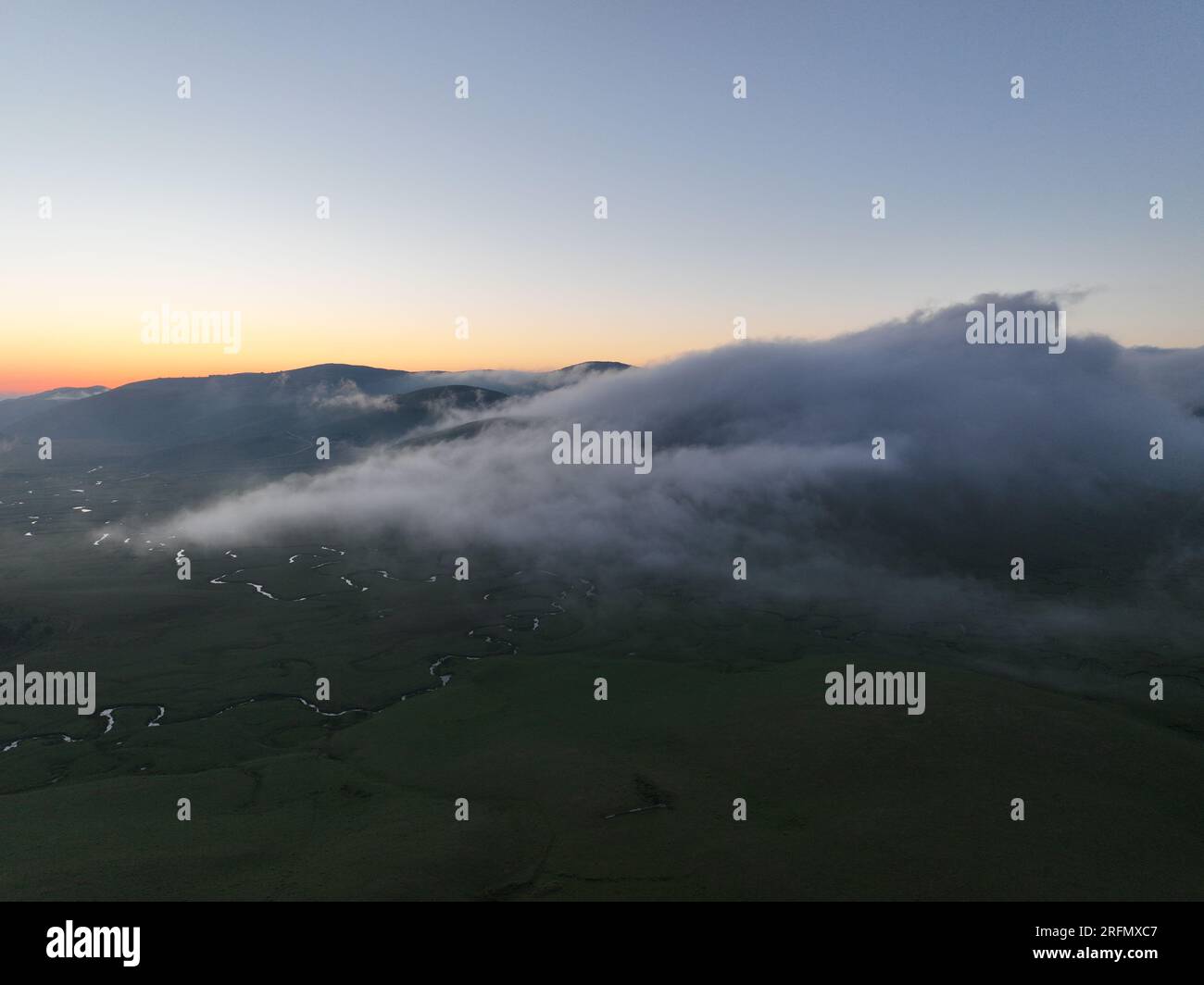 beautiful nature background, meander river plateau Stock Photo - Alamy