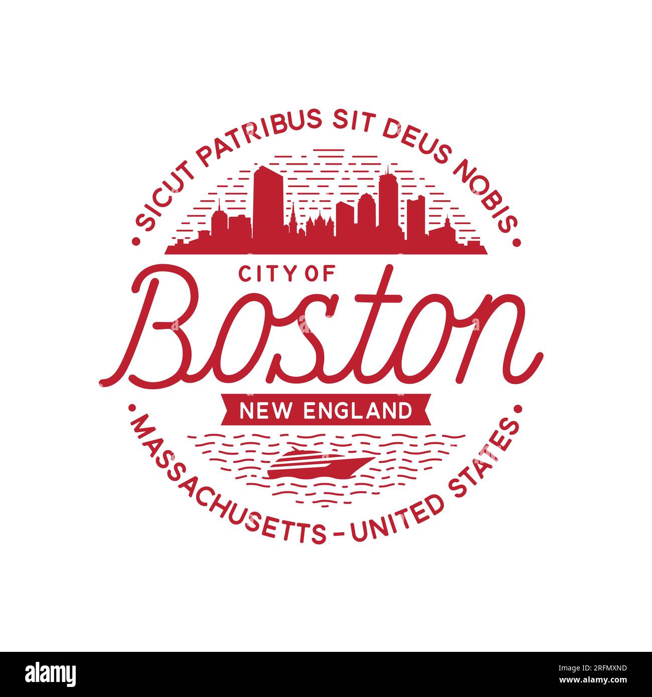 Boston united badge hi-res stock photography and images - Alamy