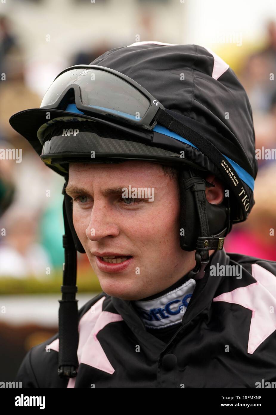 Jockey Sean O'Keeffe after winning the Guinness Galway Tribes Handicap Hurdle on Ifiwerearichman ...