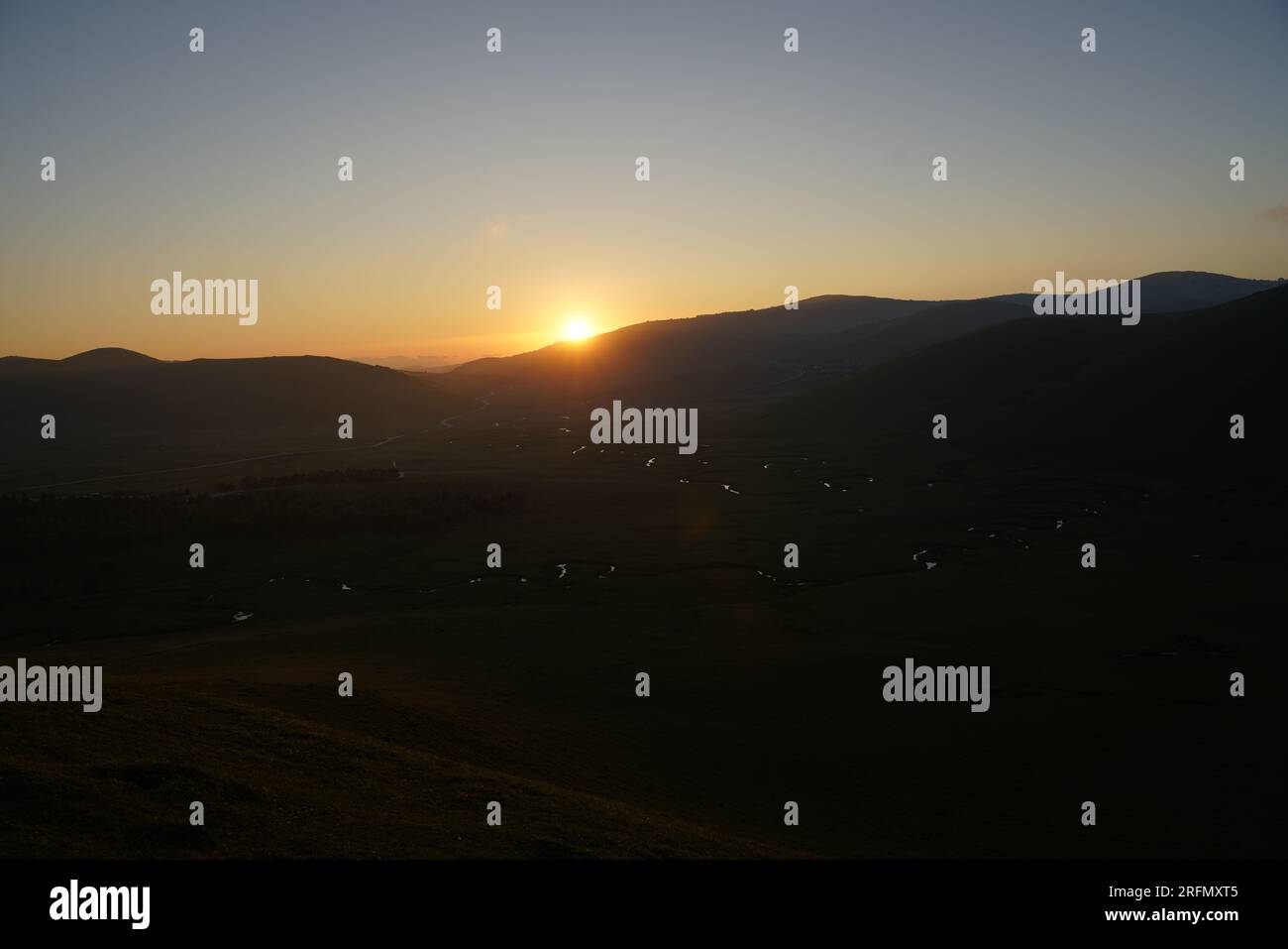 beautiful nature background, meander river plateau Stock Photo - Alamy