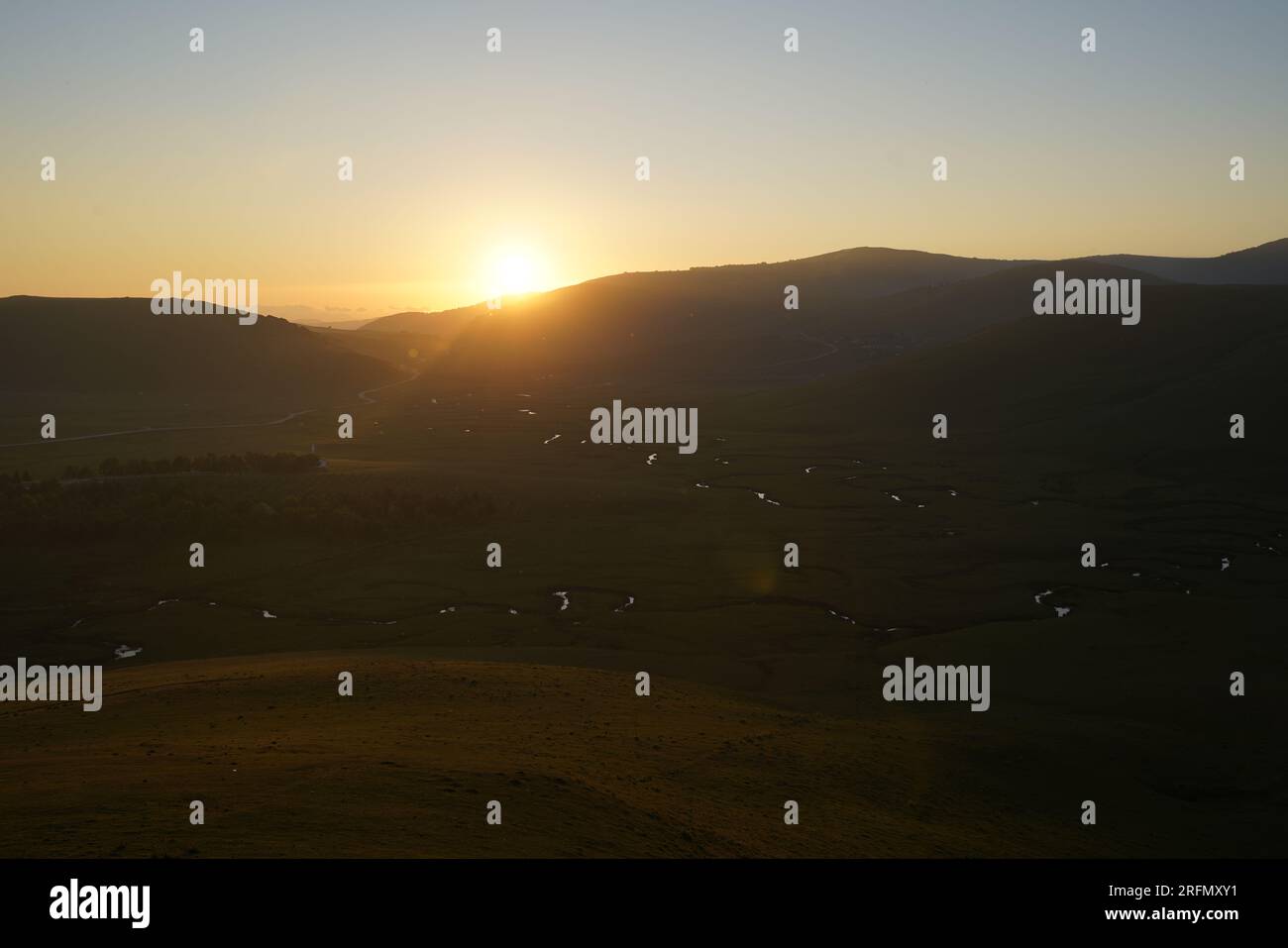 beautiful nature background, meander river plateau Stock Photo - Alamy