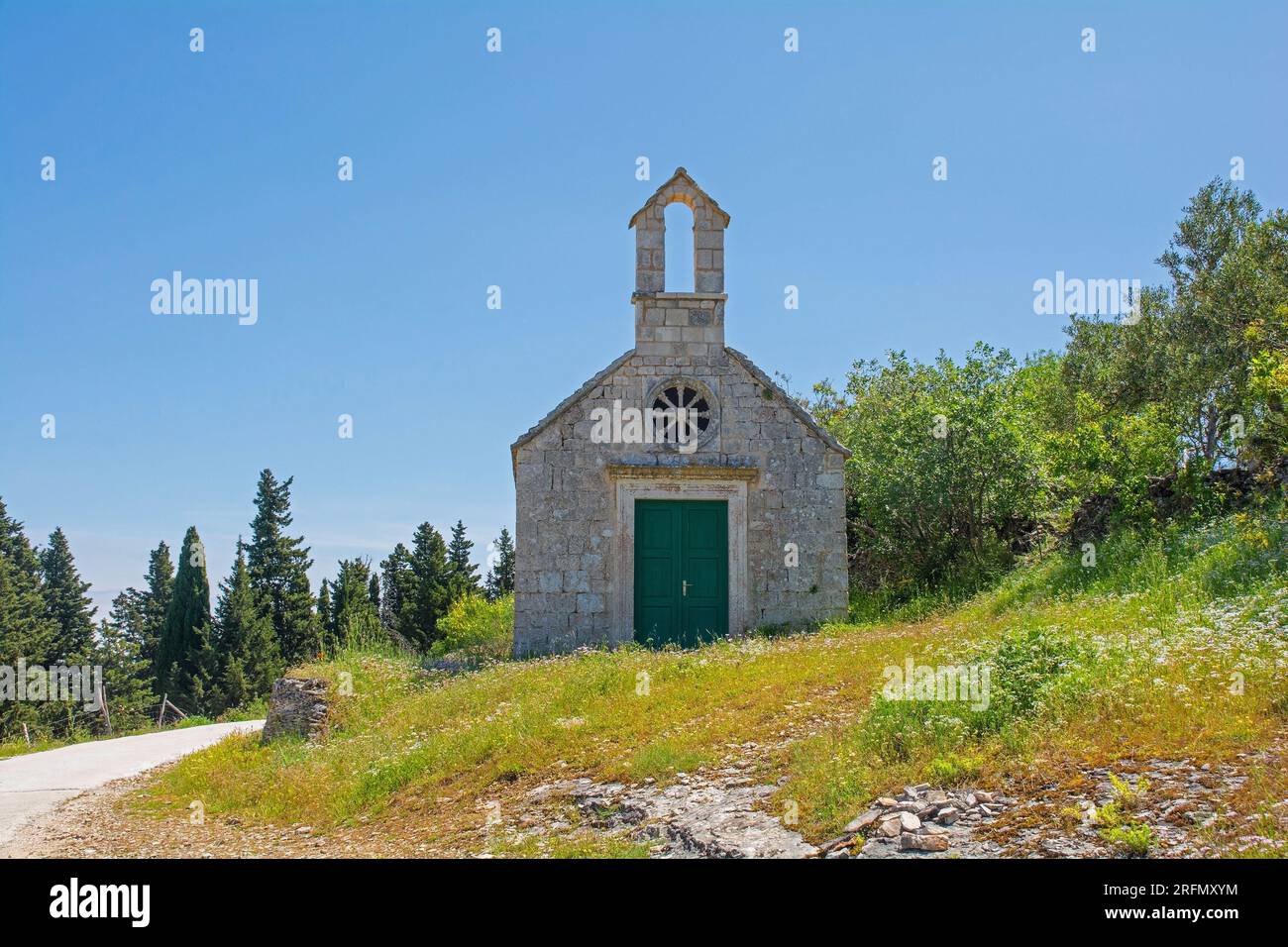 The Church of Saint Jacob and Saint Philip outside Nerezisca town on ...