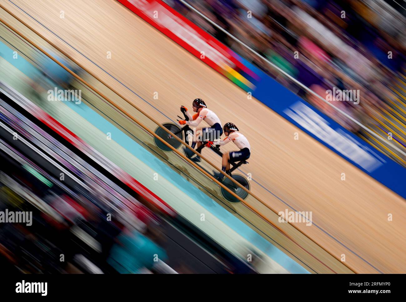 Netherlands' Tristan Bangma and Patrick Bos in action as they compete ...