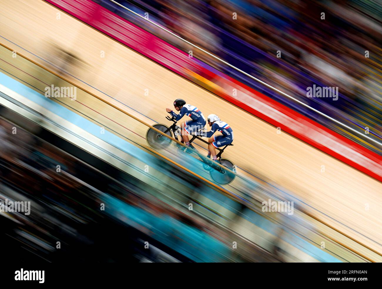 France's Raphael Beaugillet and pilot Quentin Caleyron in action as ...